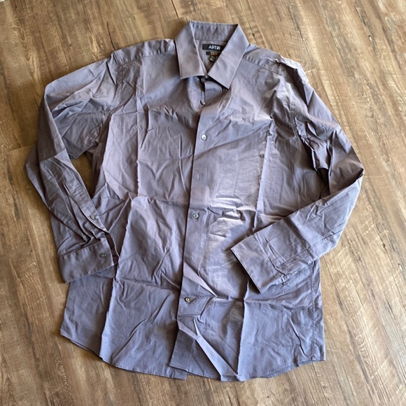 Apt. 9 | Shirts | Apt9 Gray Grey Mens Slim Fit Button Down Dresss Shirt ...